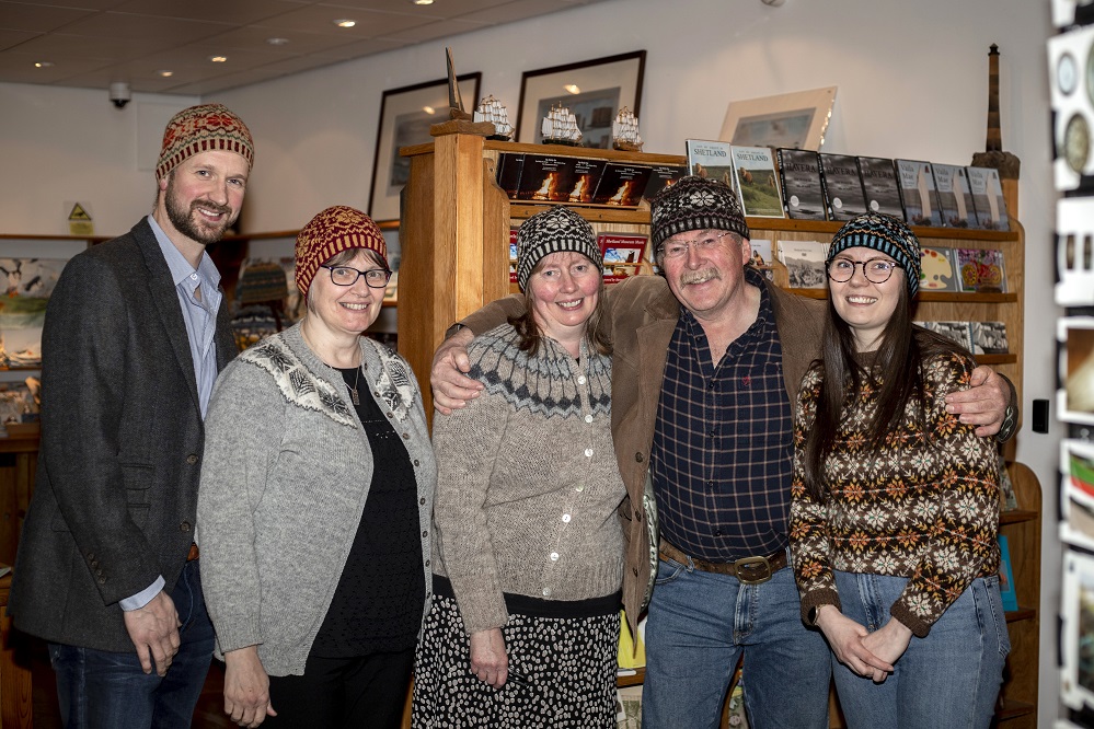 Celebrating the Buggiflooer Beanie launch | Shetland Museum & Archives